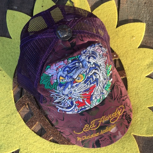 Ed Hardy | Accessories | Authentic Ed Hardy Graphic Hat Adjustable ...